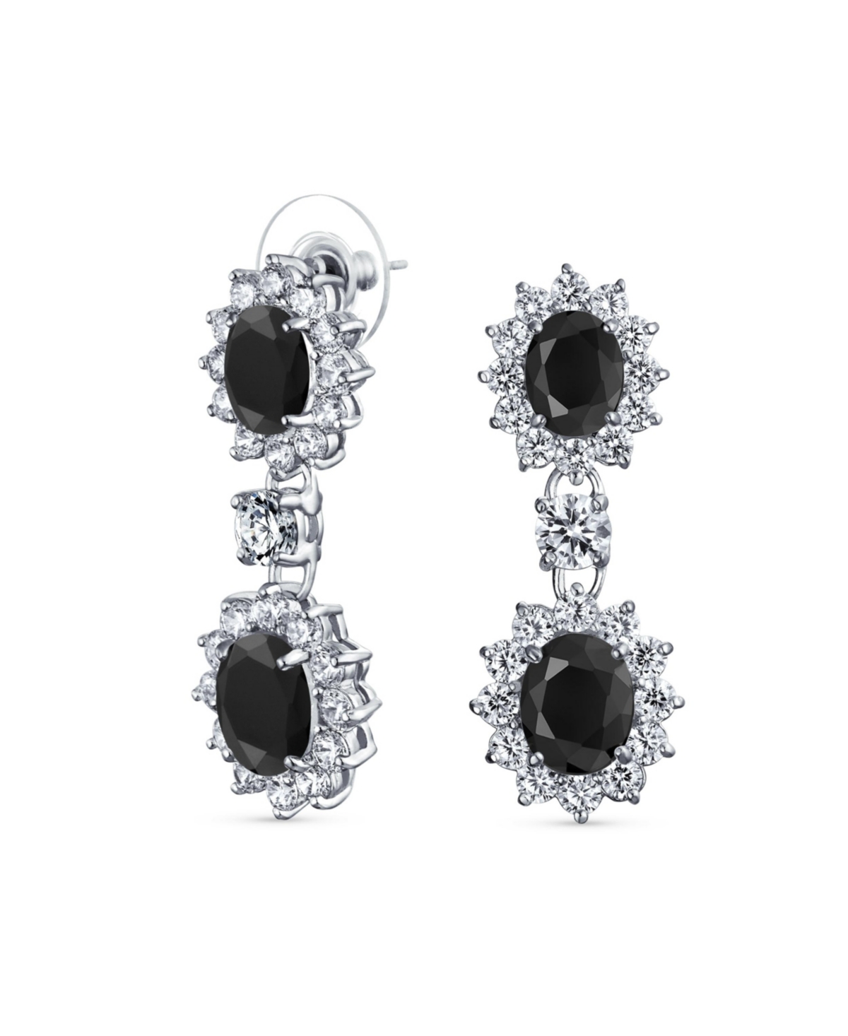 Click here for Bling Jewelry Art Deco Style Crown Halo Oval Cubic... prices