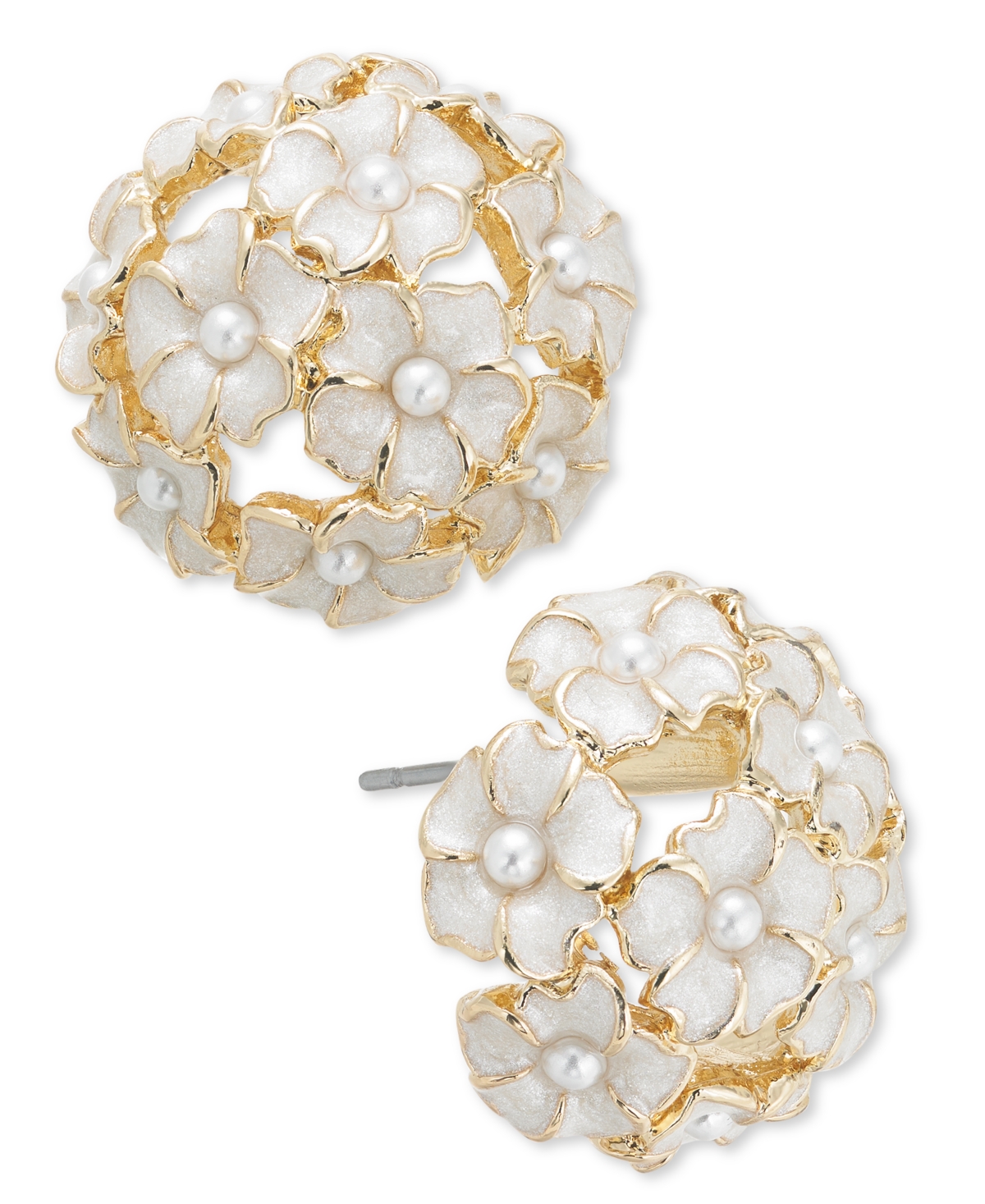 Click here for Charter Club Gold-Tone Imitation Pearl & Epoxy Flo... prices