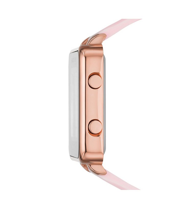 Skechers Women's Naylor Digital, Rose Gold-Tone Alloy Watch, Pink - Macy's