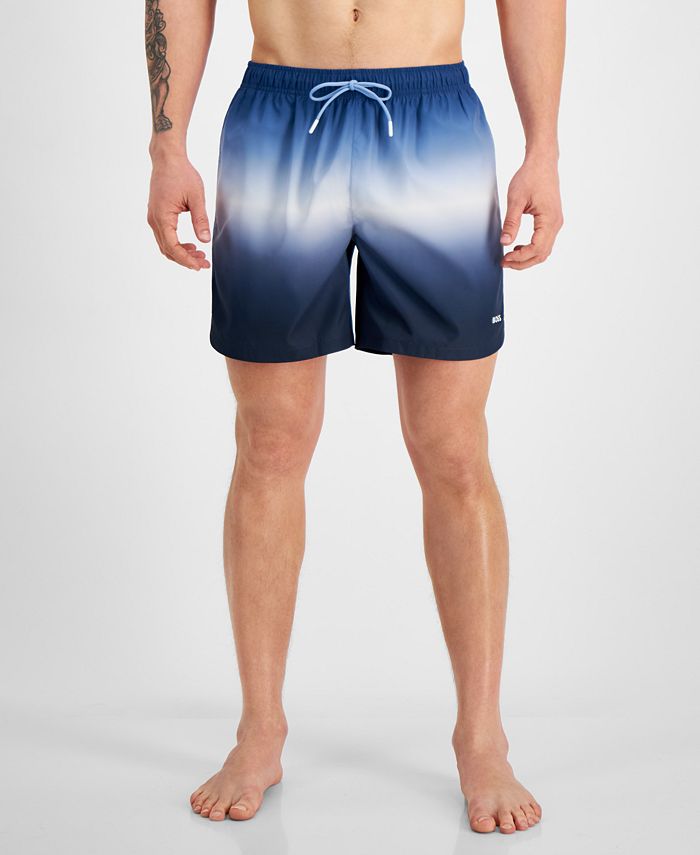 Hugo Boss Men's Color Gradient 5.9" Swim Trunks, Created for Macy's ...