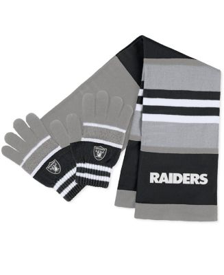 Women's WEAR by Erin Andrews Las Vegas Raiders Stripe Glove and Scarf ...