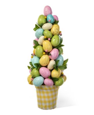 Glitzhome 16" H Easter Egg Table Tree Decor - Macy's