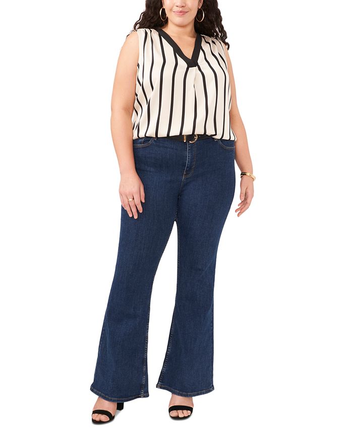 Vince Camuto Plus Size V Neck Sleeveless Blouse Macys
