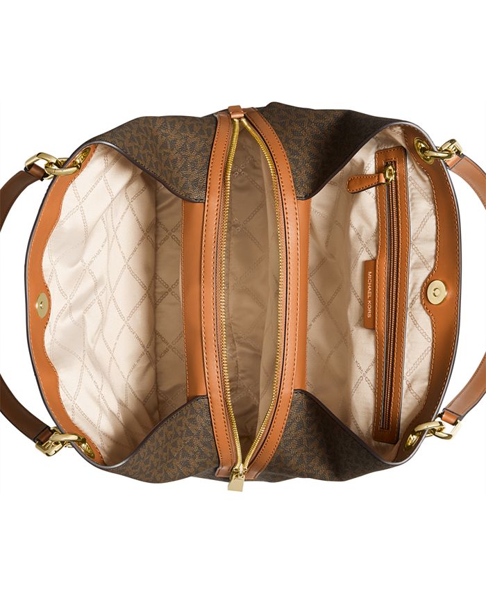 Michael Kors Kensington Large Logo Shoulder Tote - Macy's