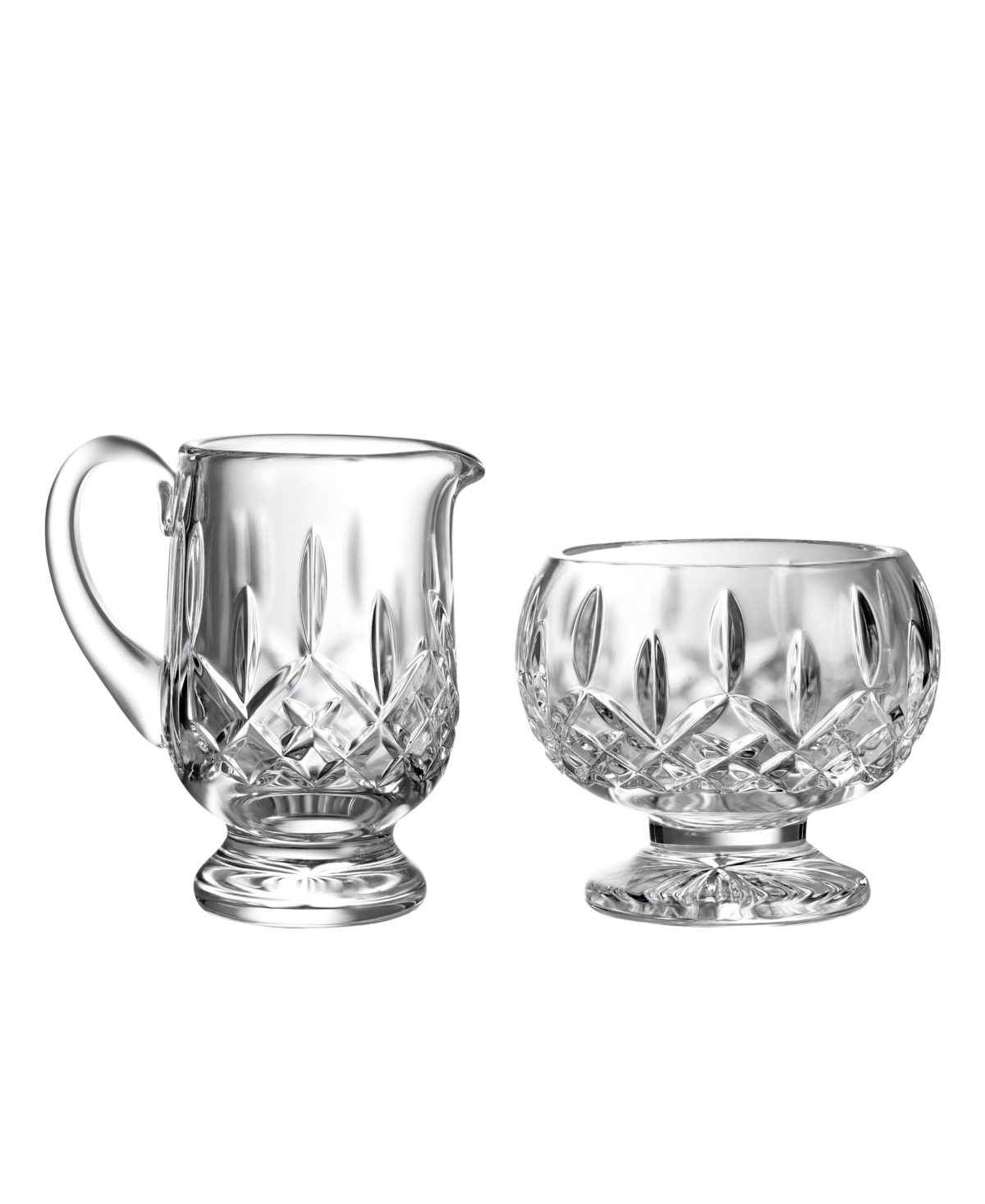 Click here for Waterford Lismore Footed Sugar & Creamer Set - Cle... prices