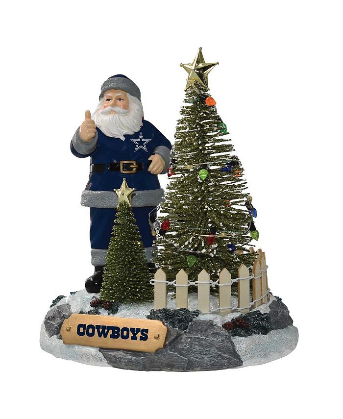 Memory Company The Dallas Cowboys Santa with LED Tree Figurine - Macy's