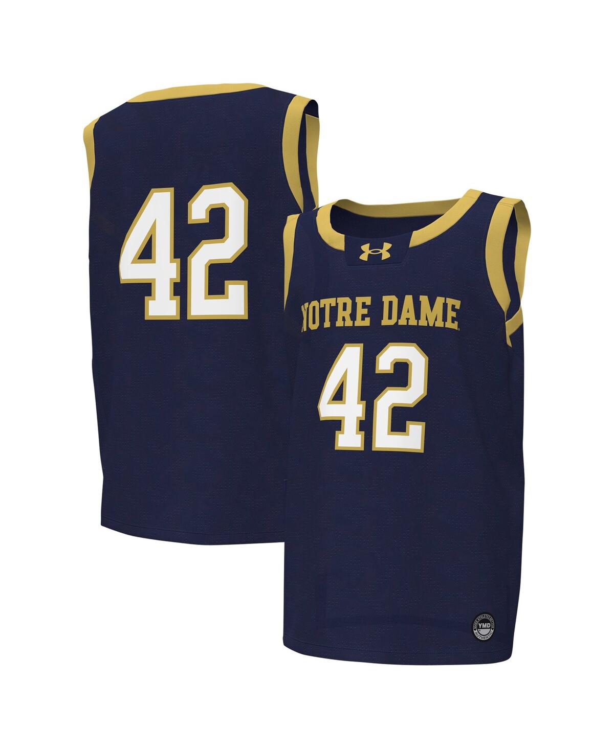 Click here for Big Boys Under Armour #42 Navy Notre Dame Fighting... prices