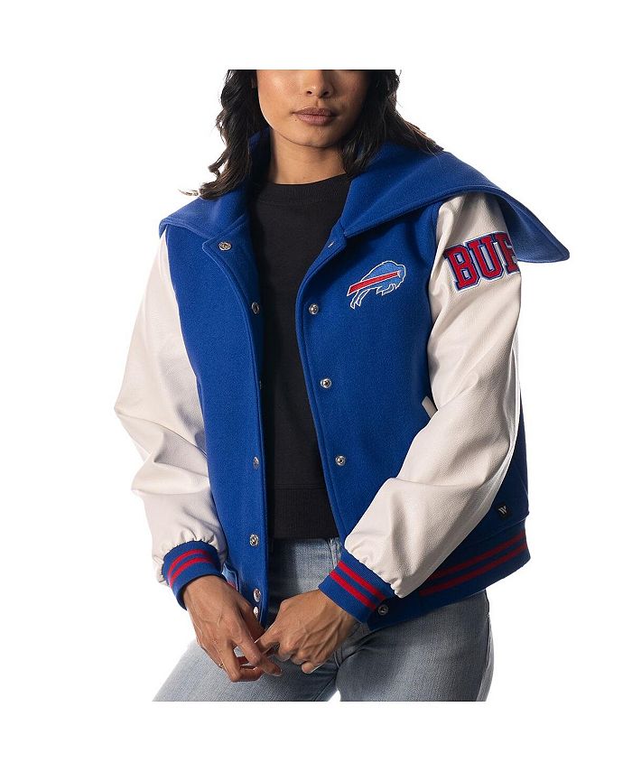 The Wild Collective Women's Royal Buffalo Bills Sailor Full-Snap Hooded ...