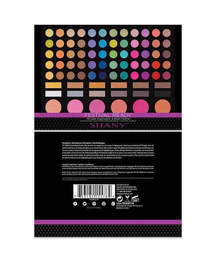 SHANY Eye shadow & Blush Palette 78 Color - Macy's