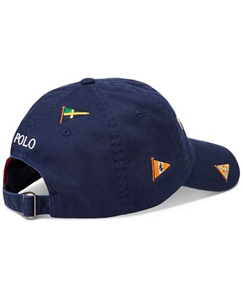 Polo Ralph Lauren Men's Nautical Embroidered Twill Ball Cap - Macy's