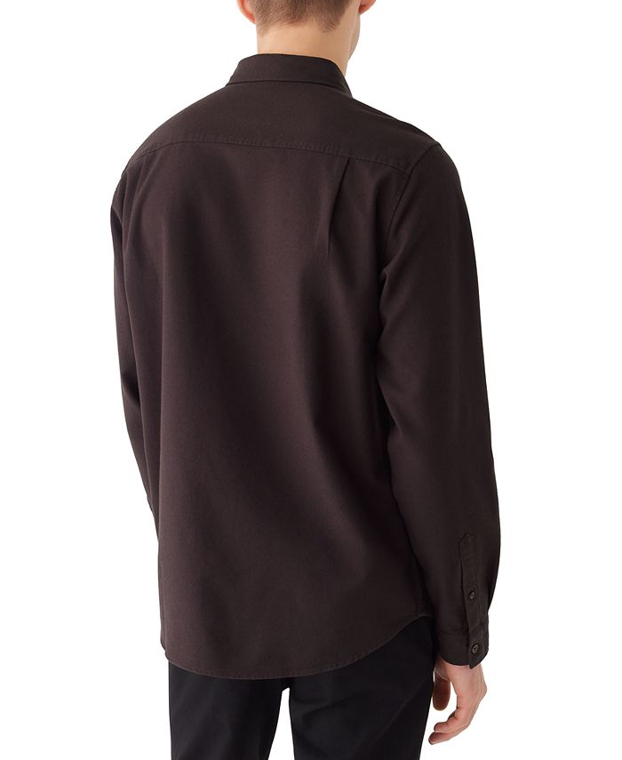 Frank And Oak Men's Solid-Color Flannel Button Shirt - Macy's