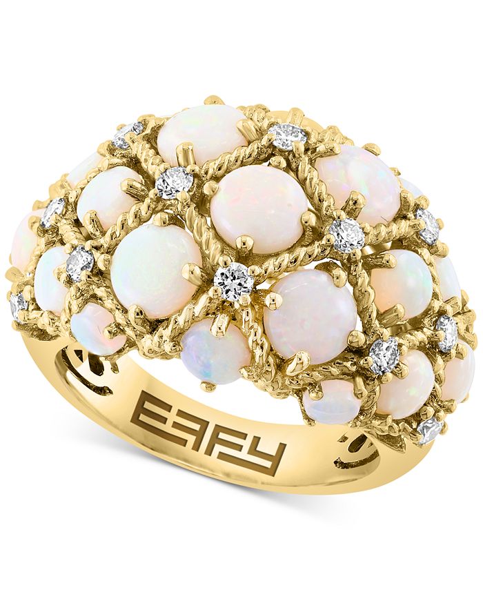 EFFY Collection EFFY® Opal (5-5/8 ct. t.w.) & Diamond (1/2 ct. t.w ...