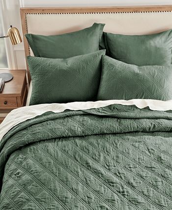 Levtex Washed Linen Relaxed Solid Sham, Standard - Macy's