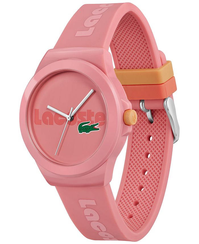Lacoste Women's Neocroc Quartz Pink Silicone Strap Watch 36mm - Macy's
