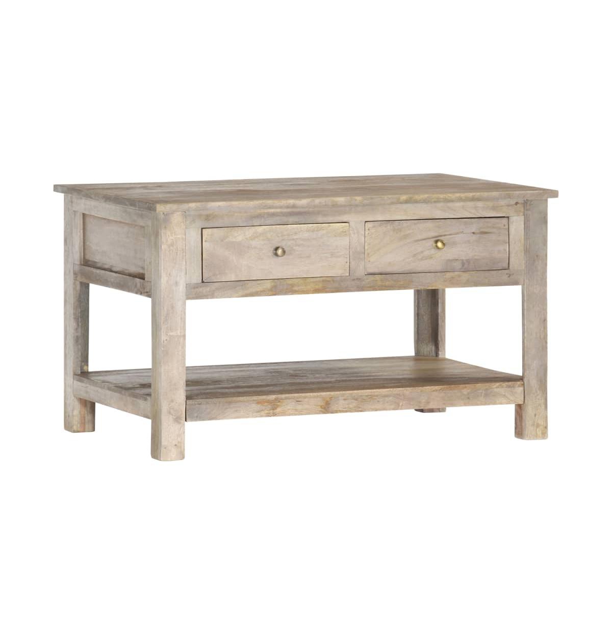 Click here for Coffee Table 32.3x20.5x18.5 Solid Mango Wood - Gra... prices