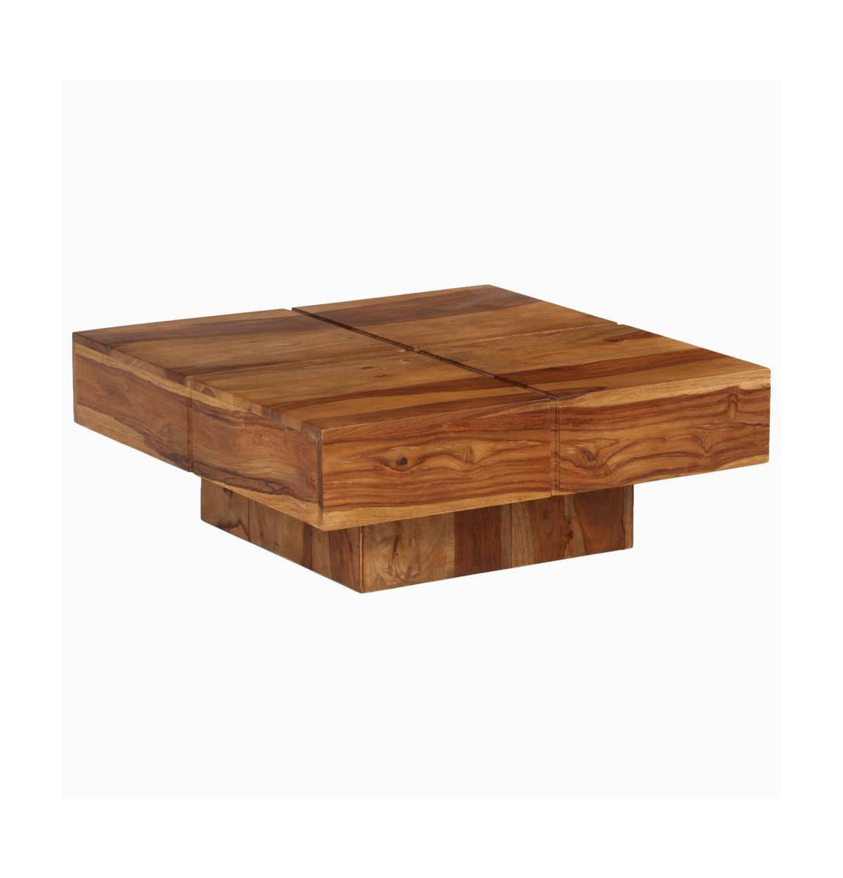 Click here for Coffee Table 31.5x31.5x11.8 Solid Wood Acacia - Br... prices