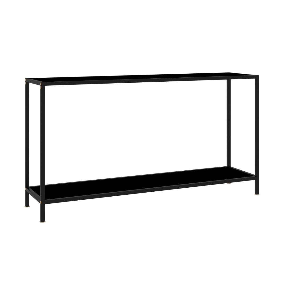 Click here for Console Table Black 55.1x13.8x29.5 Tempered Glass... prices