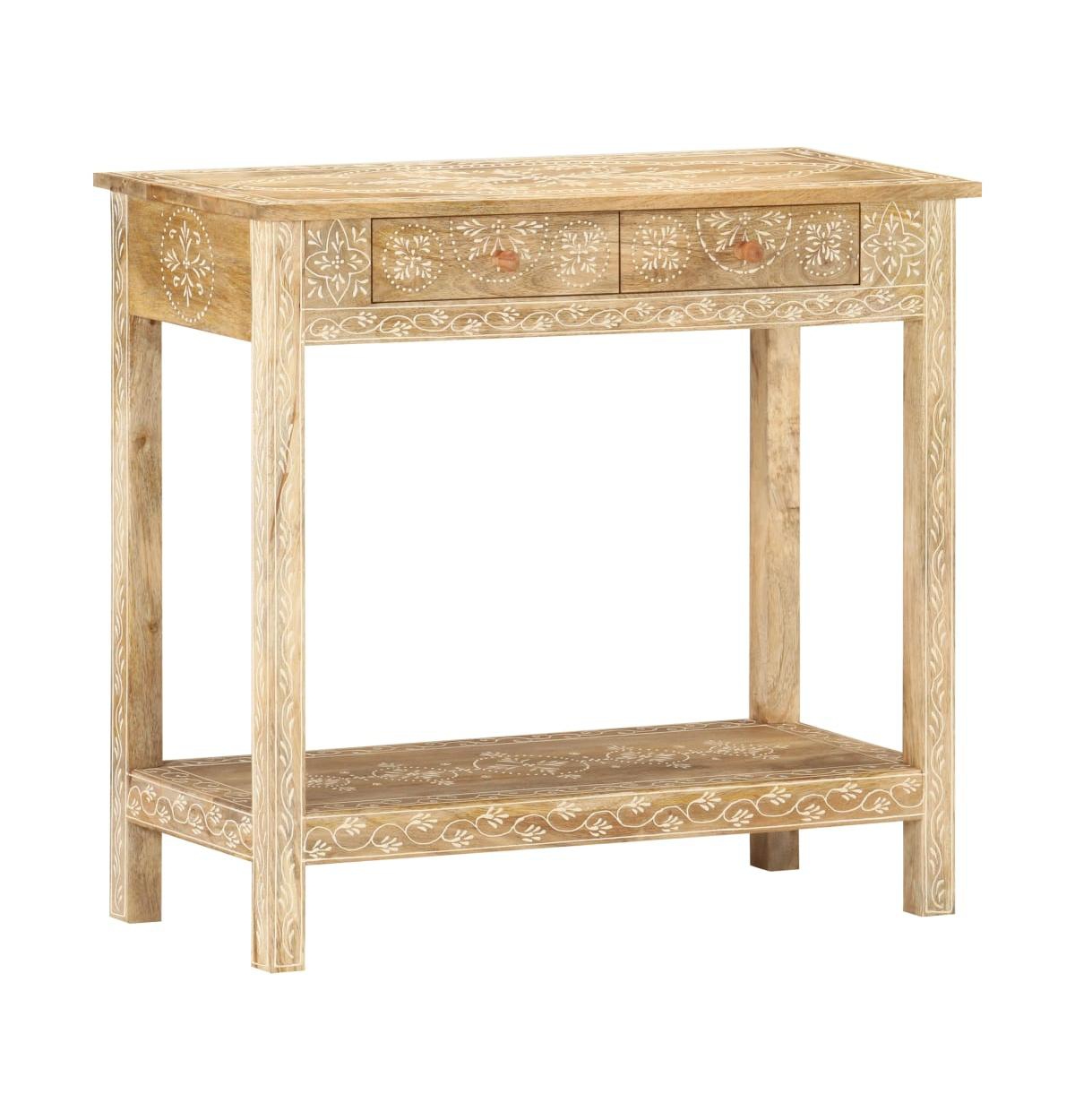 Click here for Console Table 31.5x13.8x29.1 Solid Mango Wood - Br... prices