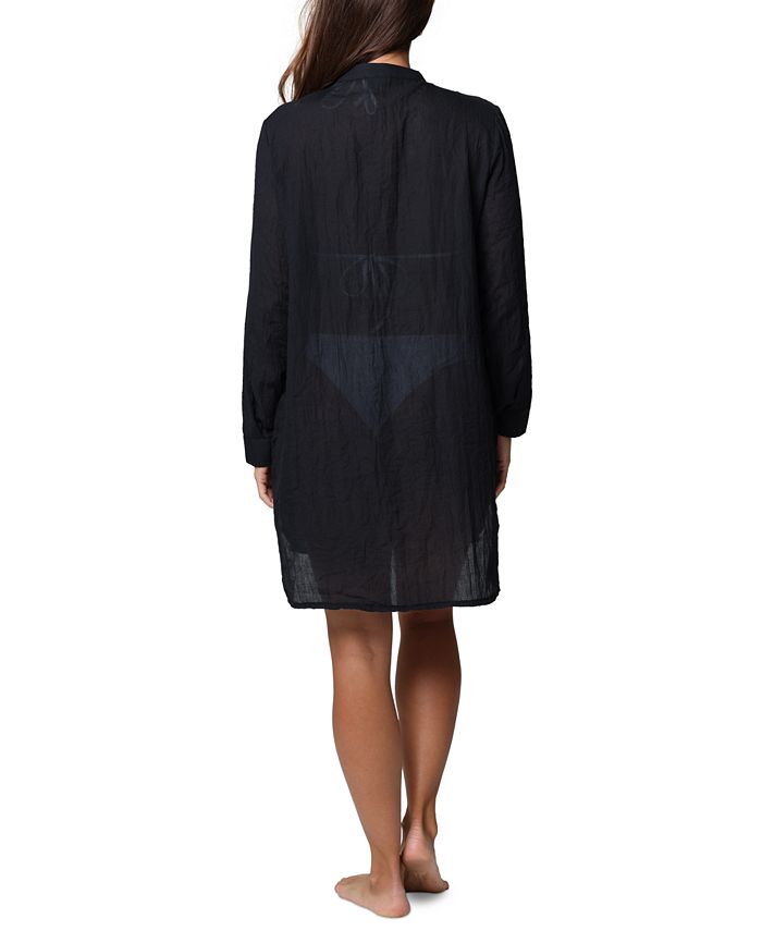J Valdi Women's Big Shirt Cover-Up Top - Macy's