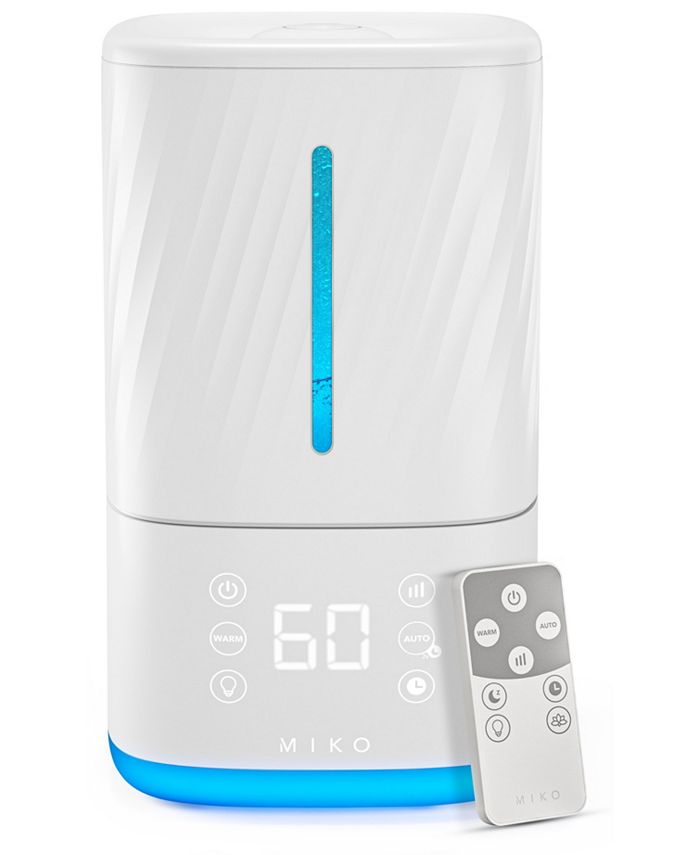 Miko Ultrasonic Humidifier with Cool and Warm Mist - Macy's