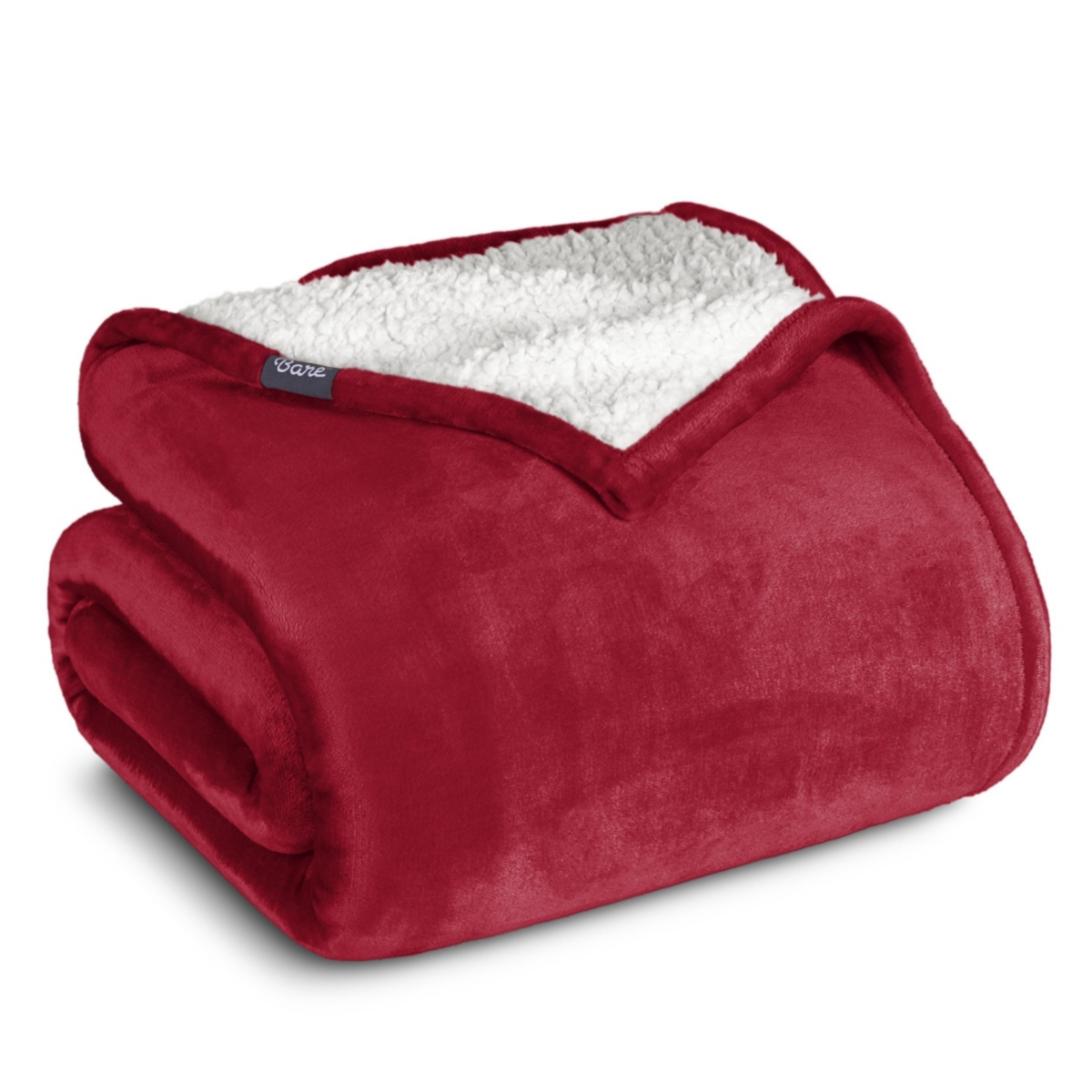Click here for Bare Home Fleece Sherpa Blanket  Throw - Red prices