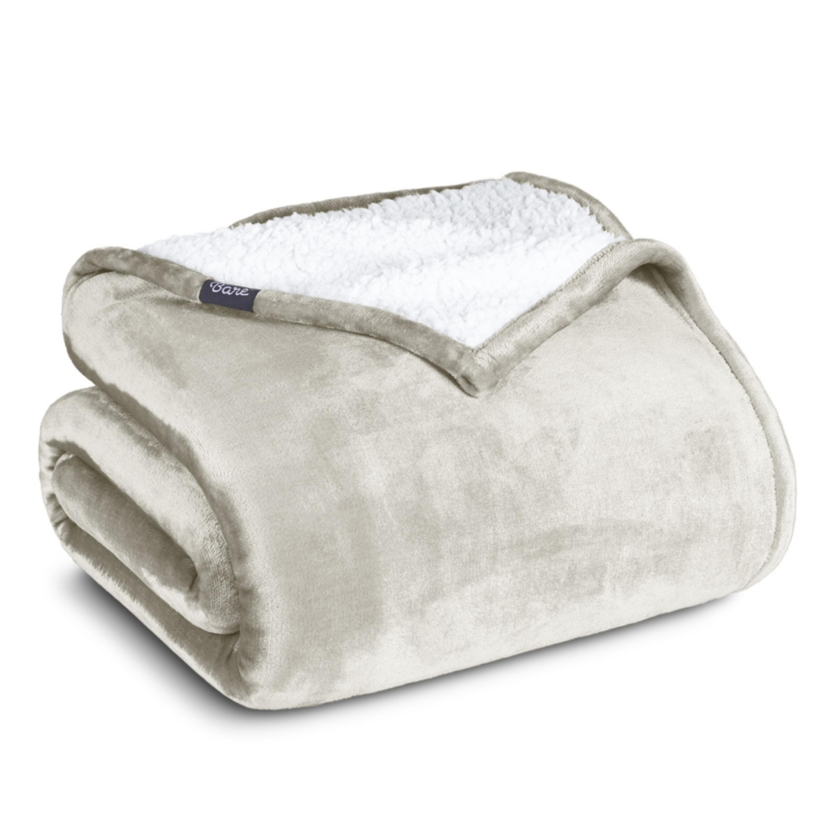 Click here for Bare Home Fleece Sherpa Blanket  Full/Queen - Crea... prices