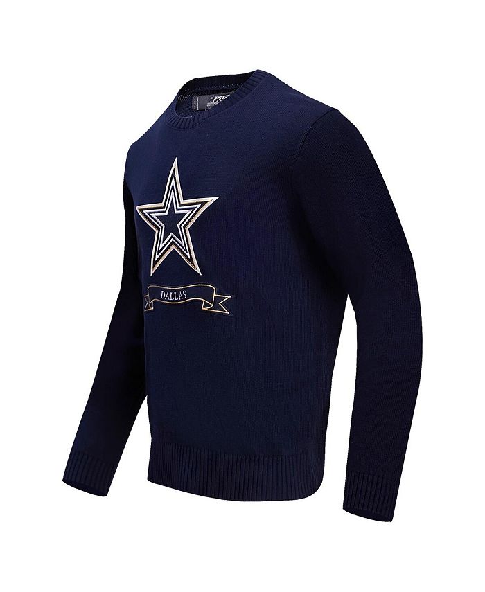 Pro Standard Men's Navy Dallas Cowboys Prep Knit Sweater - Macy's