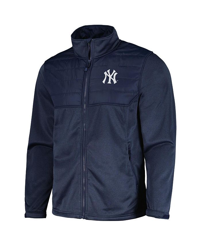 Dunbrooke Men's Heather Navy New York Yankees Explorer Full-Zip Jacket ...