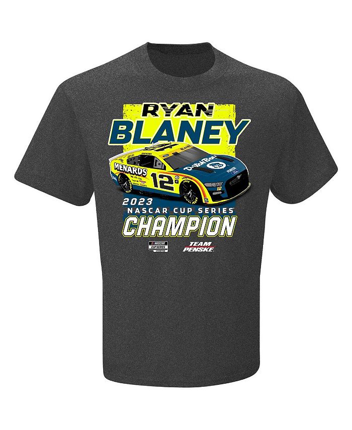 Team Penske Men's Heather Charcoal Ryan Blaney 2023 NASCAR Cup Series ...