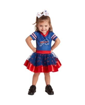 Girls Toddler Royal Buffalo Bills Tutu Tailgate Game Day V-Neck Costume ...