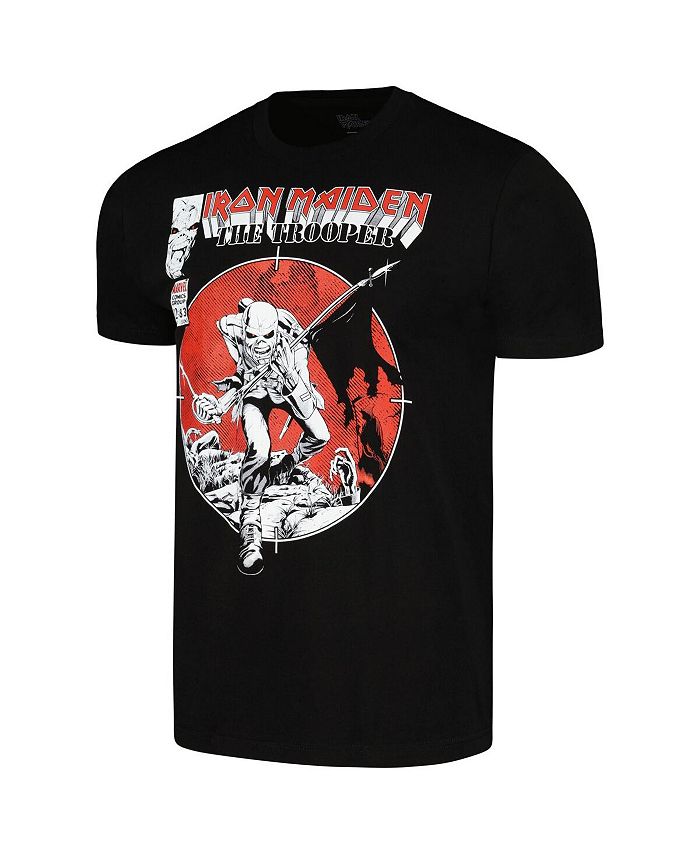Global Merch Men's Black Iron Maiden The Trooper T-shirt - Macy's