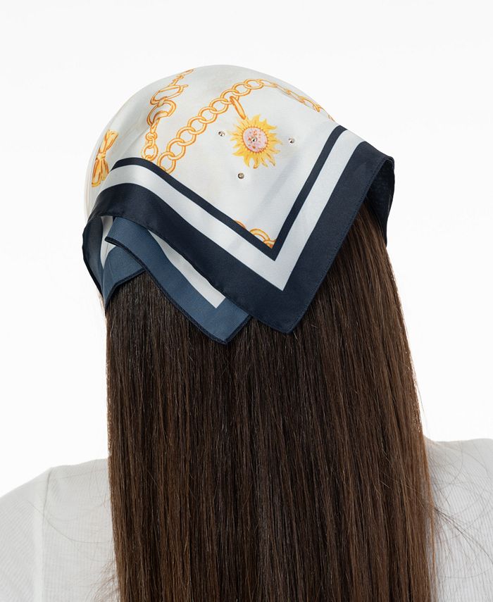 Giani Bernini Women's Embellished Printed Square Scarf - Macy's