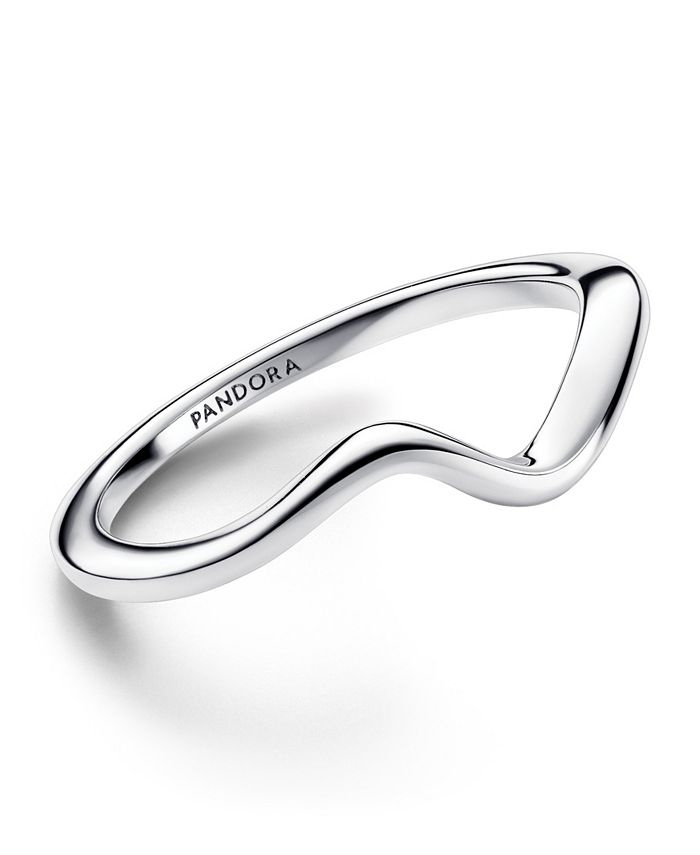 Pandora Sterling Wave Ring - Macy's