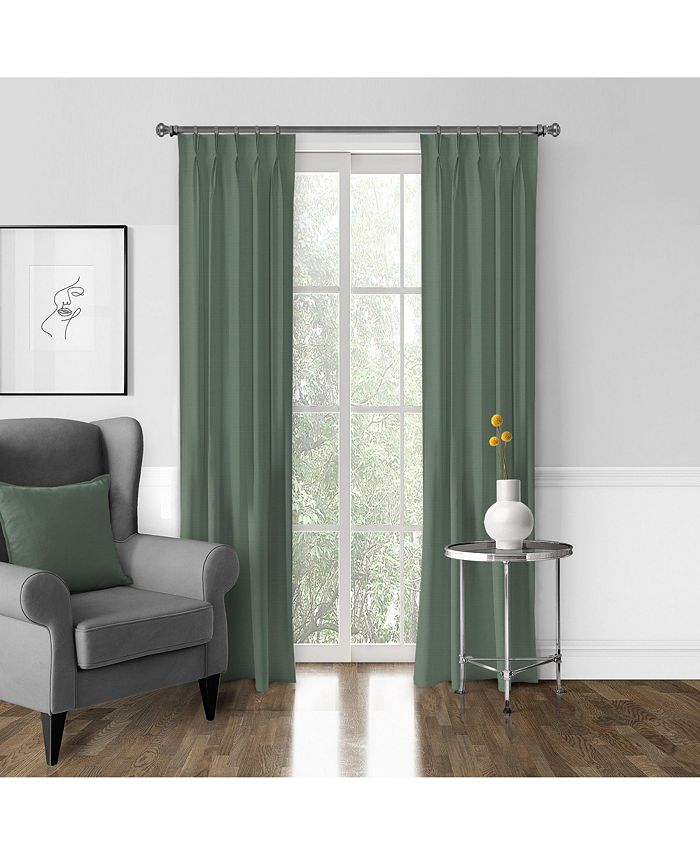 6ix Tailors Fine Linens Nova Willow Pinch Pleat Drapery Panel - Pair 40 ...
