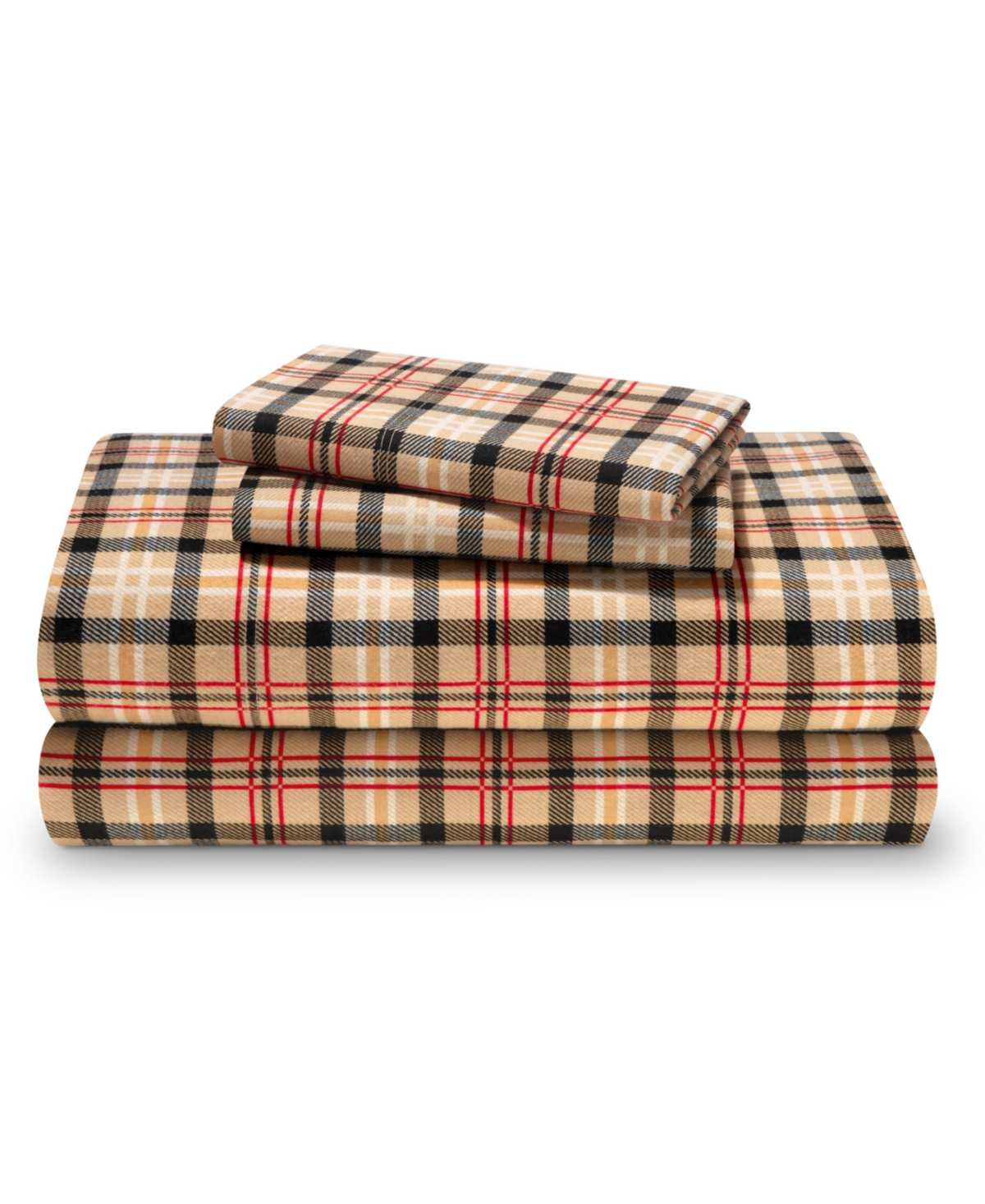 Click here for Bare Home Printed Cotton Flannel Sheet Set - Red l... prices