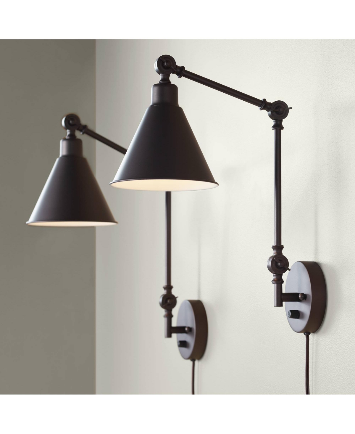 Click here for 360 Lighting Wray Modern Industrial Swing Arm Wall... prices