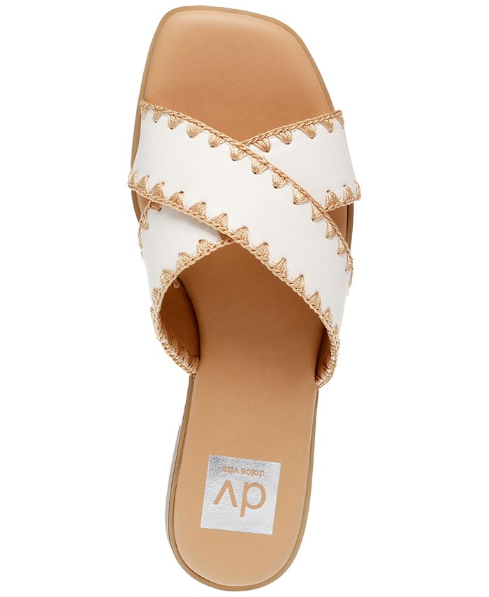 DV Dolce Vita Women's Miguel Crisscross Flat Slide Sandals - Macy's