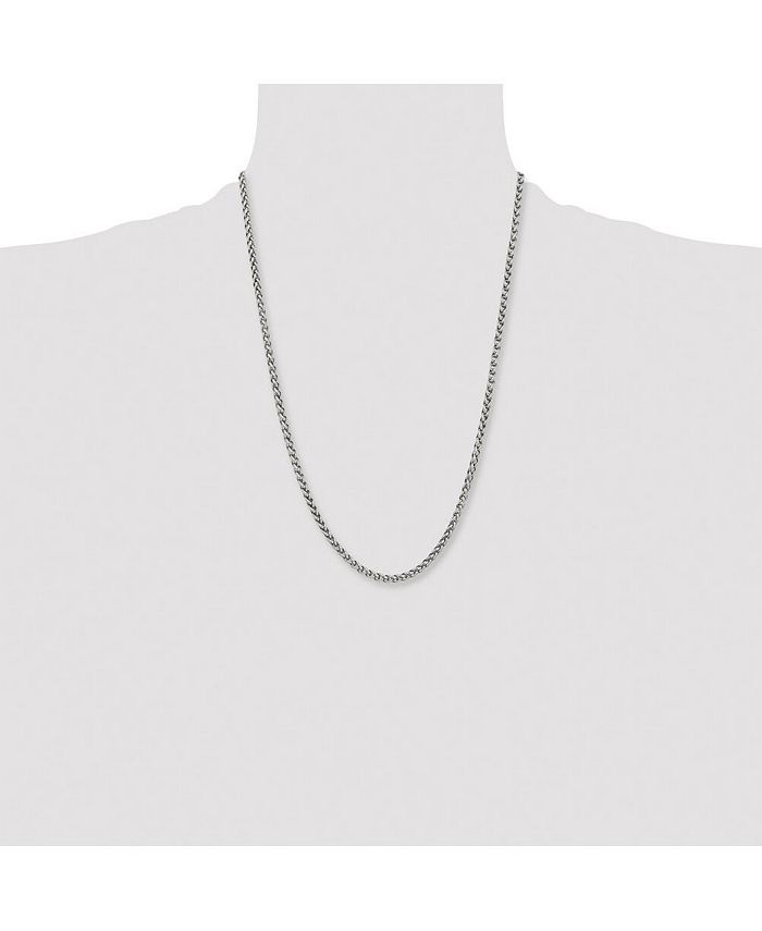 Chisel Stainless Steel 4mm Wheat Chain Necklace - Macy's
