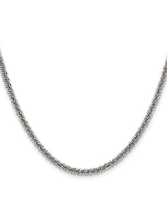 Chisel Stainless Steel Polished 3.3mm Cyclone Chain Necklace - Macy's