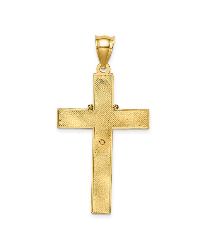 Diamond2Deal 14K Yellow Gold Cross Rosary Pendant for Women - Macy's