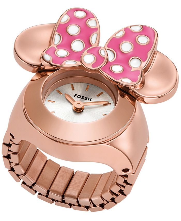 Fossil Women's Disney x Fossil Limited Edition Two-Hand Rose Gold-Tone ...