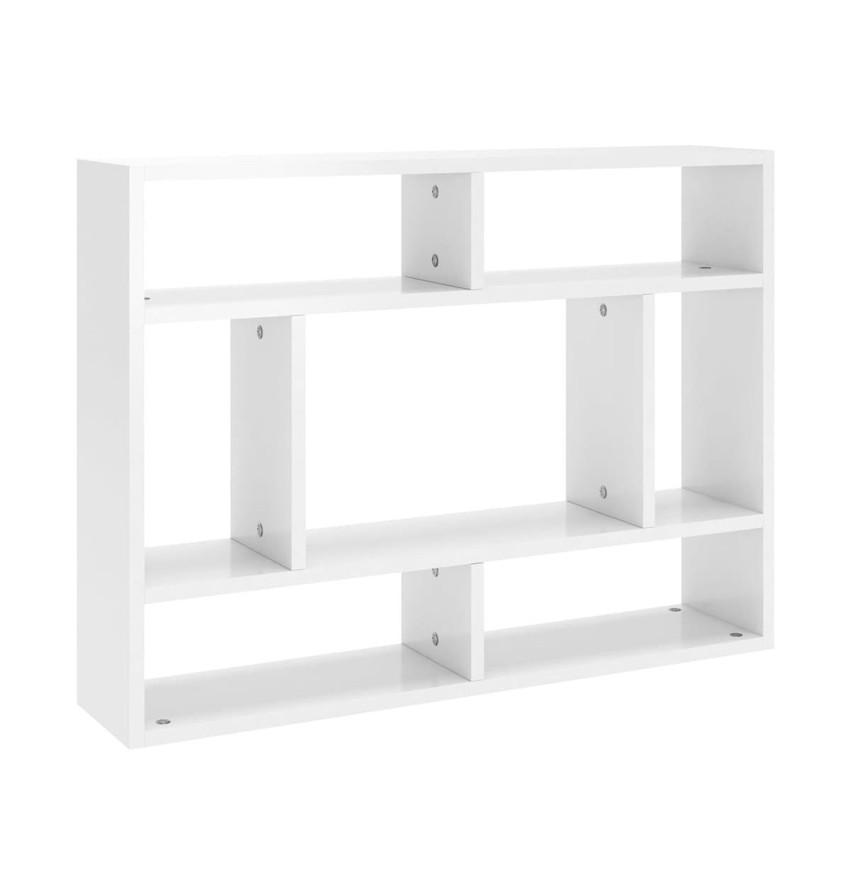 Click here for vidaXL Wall Shelf High Gloss White 29.5x6.3x21.7 E... prices