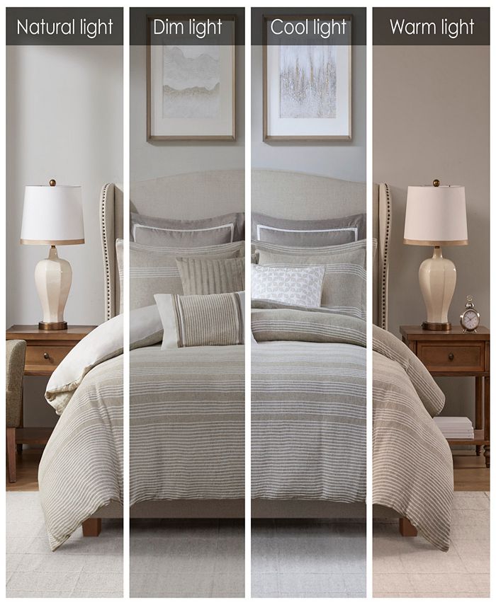 Madison Park Signature Carmel Oversized Jacquard 8-Pc. Comforter Set ...