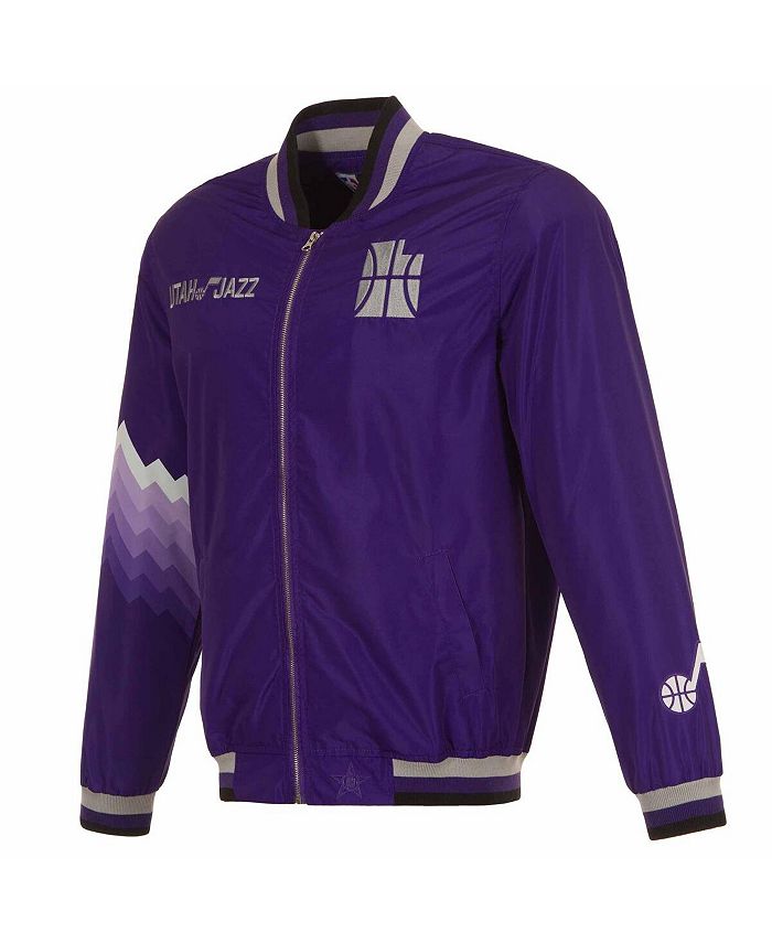 JH Design Men's Purple Utah Jazz 2023/24 City Edition Nylon Full-Zip ...
