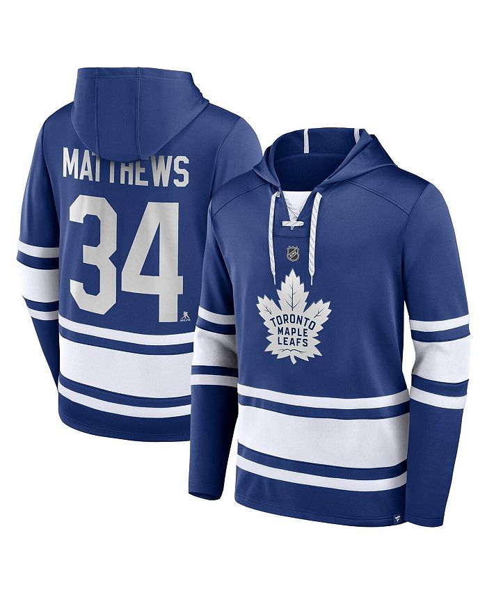 Fanatics Men's Auston Matthews Blue Toronto Maple Leafs Name and Number ...