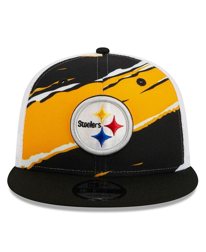 New Era Men's Black Pittsburgh Steelers Tear Trucker 9FIFTY Snapback ...