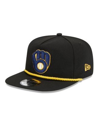 Men's New Era Black Milwaukee Brewers Branch Golfer Snapback Hat - Macy's