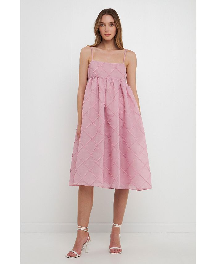 endless rose Women's Textured Spaghetti Strap Maxi Dress - Macy's