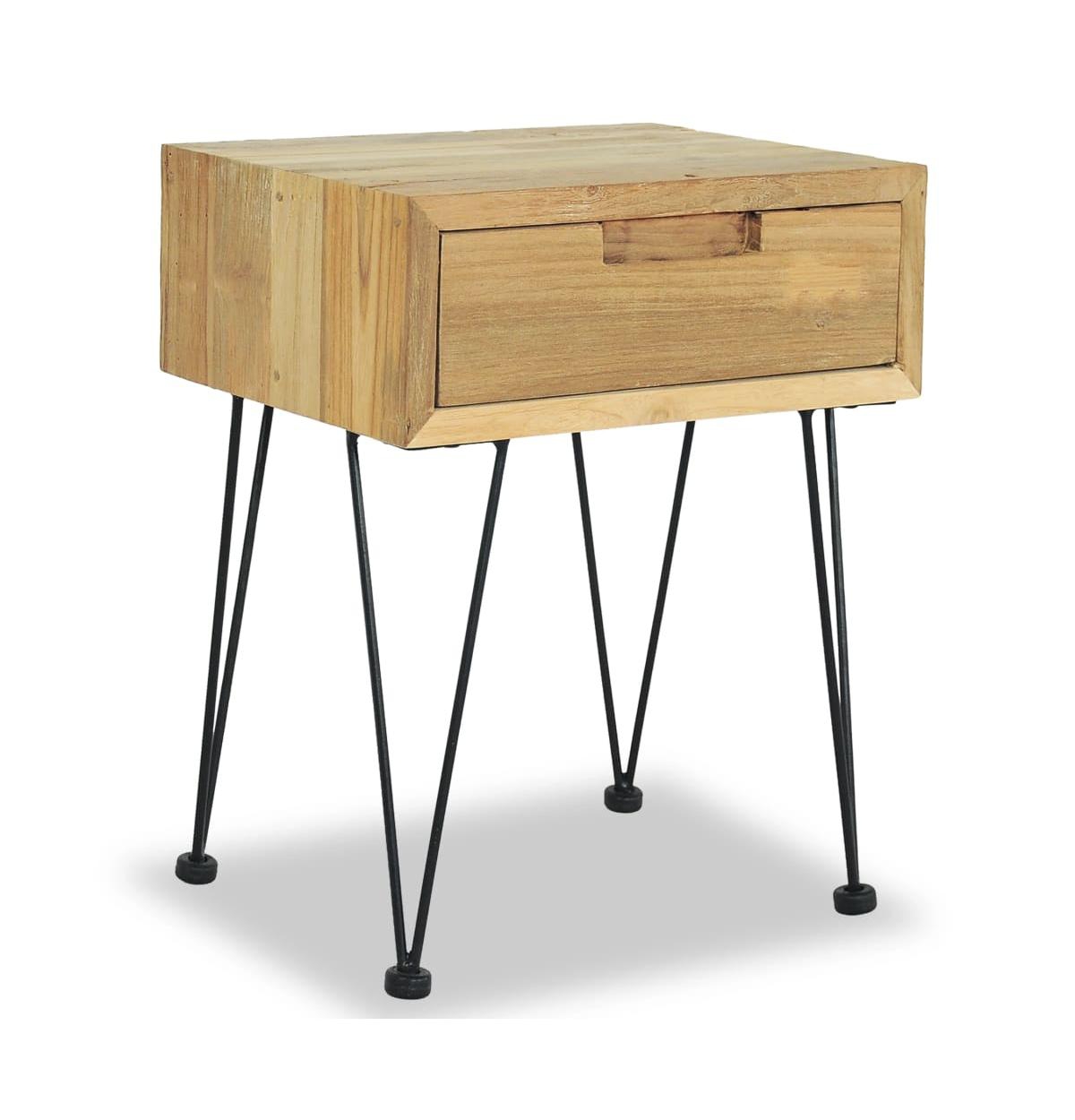 Click here for Bedside Cabinet 15.7x11.8x19.7 Solid Teak - Brown prices