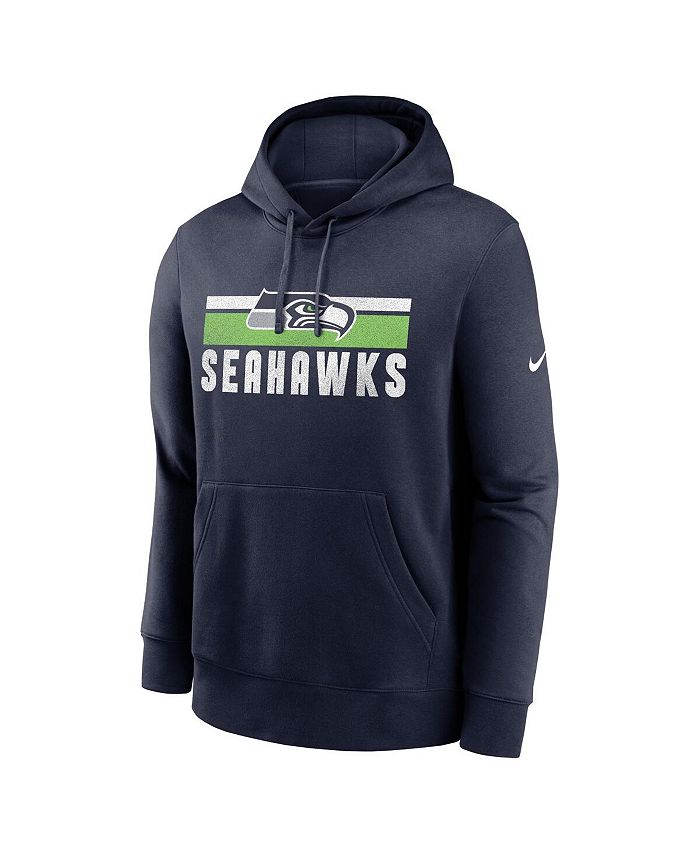 Nike Men's College Navy Seattle Seahawks Club Fleece Pullover Hoodie ...